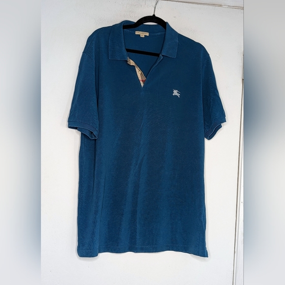 Burberry | Shirts | Burberry Brit Polo Shirt In Teal | Poshmark
